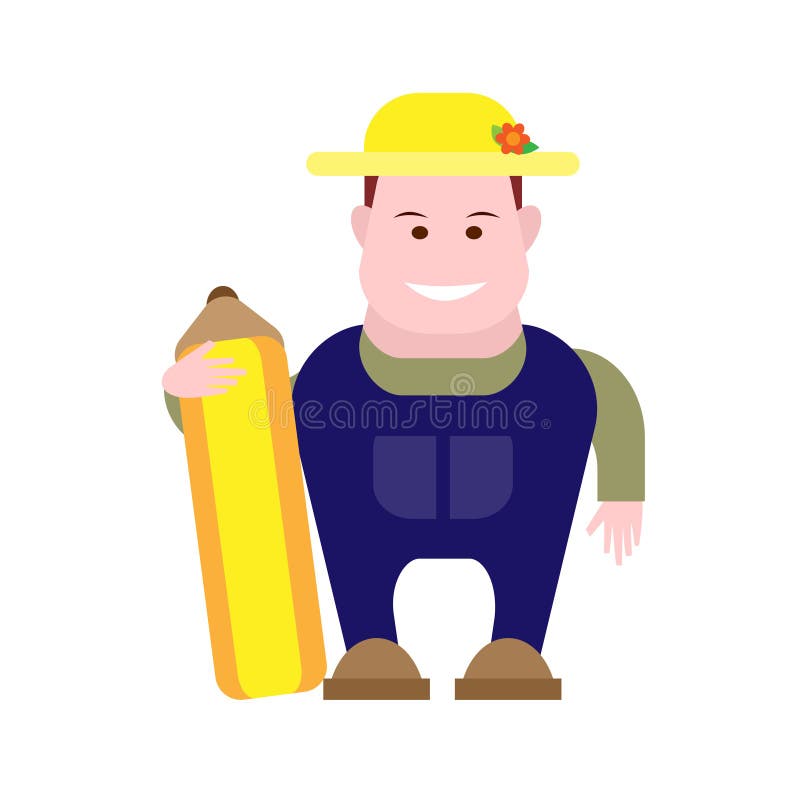 Farmer White Background Stock Illustrations – 21,812 Farmer White ...