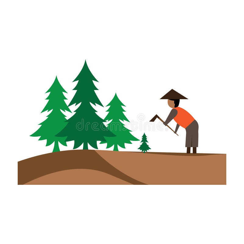 Planting Trees Cartoon Stock Illustrations – 1,570 Planting Trees ...
