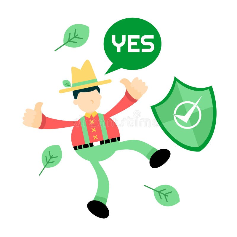 Security Cartoon Illustration, Vector Design Stock Vector ...