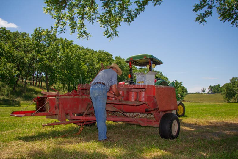 Farmer Prepares Equipment stock image. Image of country - 31701907