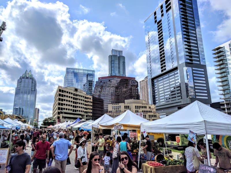 Farmer& X27;s Market in Austin Texas Editorial Stock Photo - Image of ...