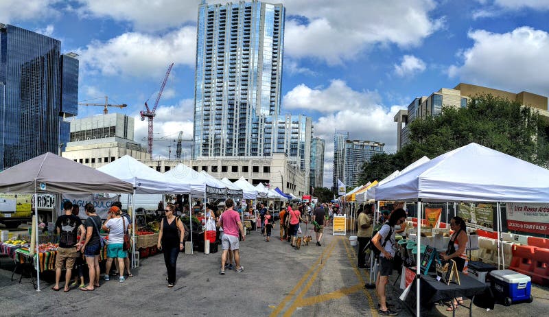 Farmer S Market in Austin Texas Editorial Stock Image - Image of rise ...