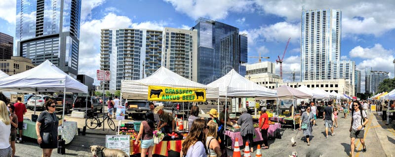 Farmer& X27;s Market in Austin TX Editorial Image - Image of texas ...