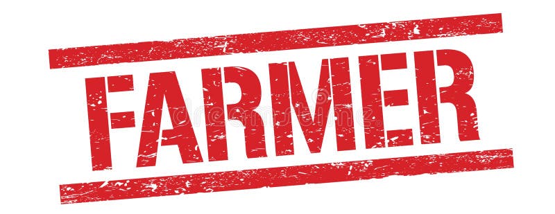 Farmer Text Word with Green Love Heart Shape Icon Stock Vector ...