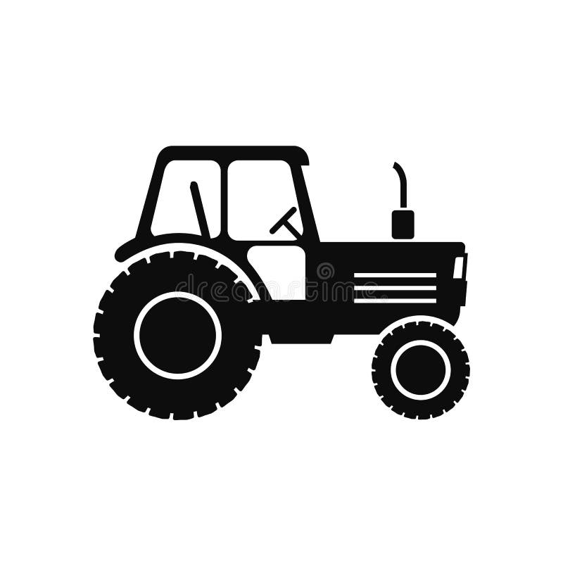 Tractor icon stock vector. Illustration of harvest, machine - 48092951
