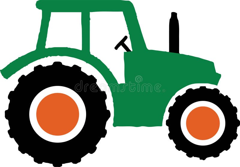 Farmer Tractor VECTOR stock vector. Illustration of vector - 262733716