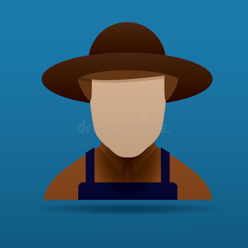 Farmer. Vector Illustration Decorative Design Stock Vector ...