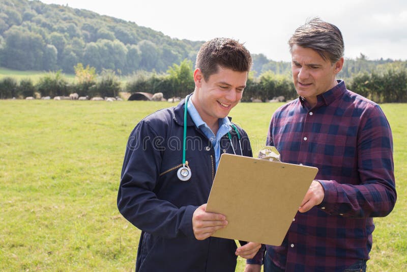 Farmer Having Discussion Vet Stock Photos - Free & Royalty-Free Stock ...
