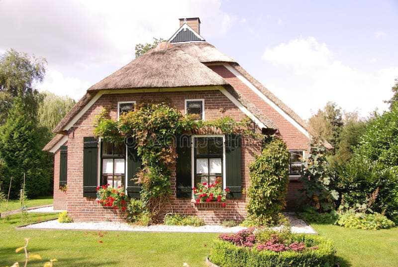 Traditional dutch house stock image. Image of building - 21008699
