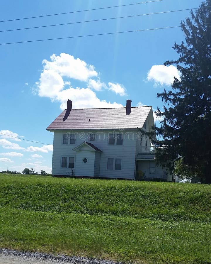Farmhouse stock photo. Image of road, farmhouse, random - 80840946