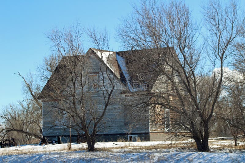 Farmhouse in Rural Nebraska Stock Photo - Image of states, country ...