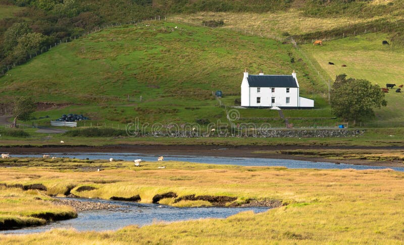 Farmhouse in Scotland UK stock image. Image of rural - 26959989