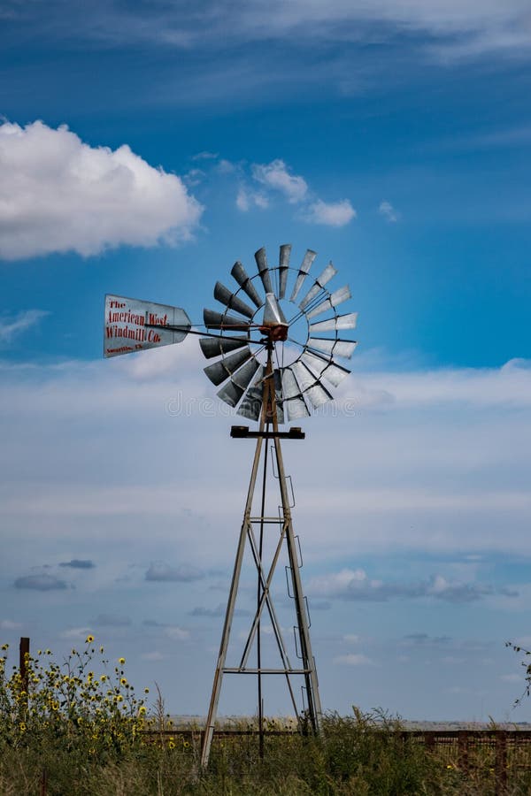 Farmhouse and Windmill stock photo. Image of west, country - 780158