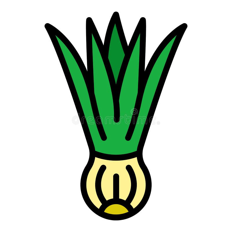 Farming Chives Icon Color Outline Vector Stock Vector - Illustration of ...