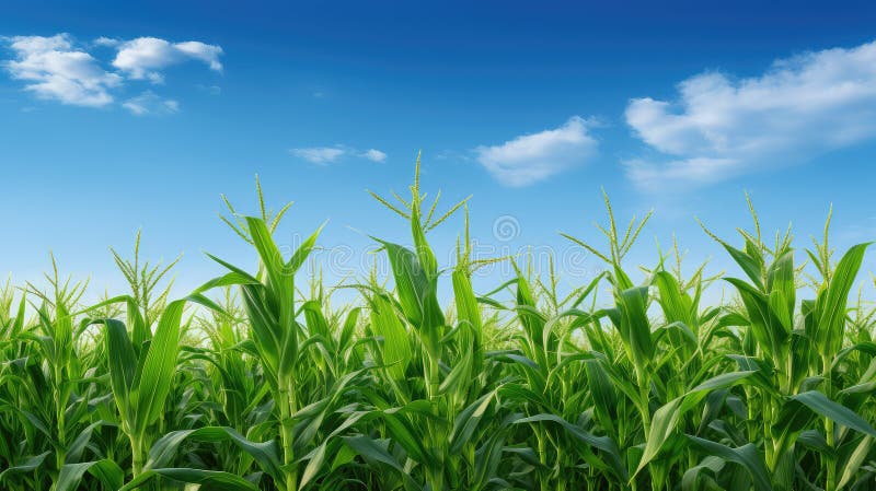 Farming corn crops stock illustration. Illustration of maize - 306032551