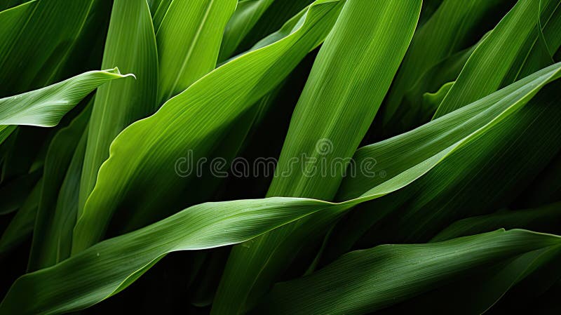 Farming corn leaves stock illustration. Illustration of field - 305930089