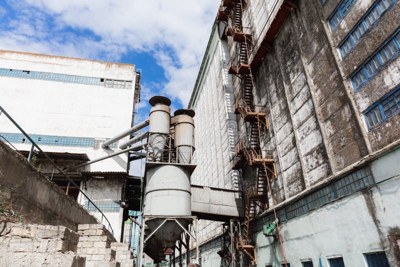 Farming Elevator and Granary Stock Photo - Image of outdoors ...