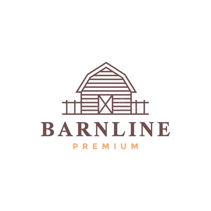 Farming House Agriculture House Line Logo Design Vector Stock Vector ...