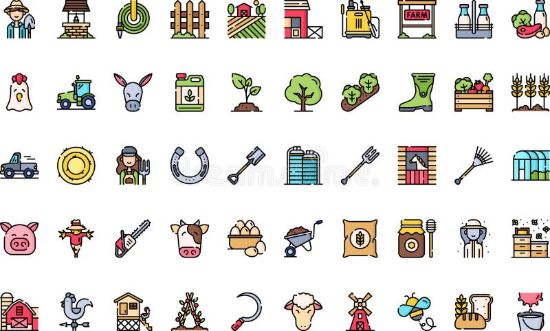 Farming Icons High-Quality Vector Icons Collection with Editable Stroke ...