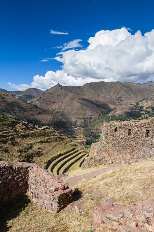 Farming Terraces by the Inca Stock Photo - Image of explore, farming ...
