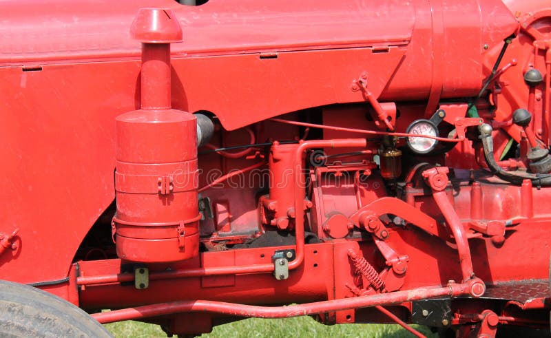 Farming Tractor Engine. stock image. Image of agriculture - 354584959