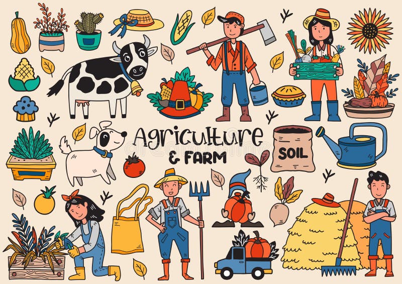 Farming Vector Illustration Vector for Banner Stock Vector ...