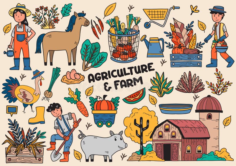 Farming Vector Illustration Vector for Banner Stock Vector ...