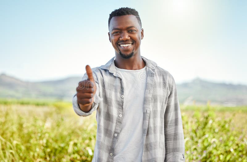 Farming is the Way To Go. a Handsome Young Man Working on His Farm ...