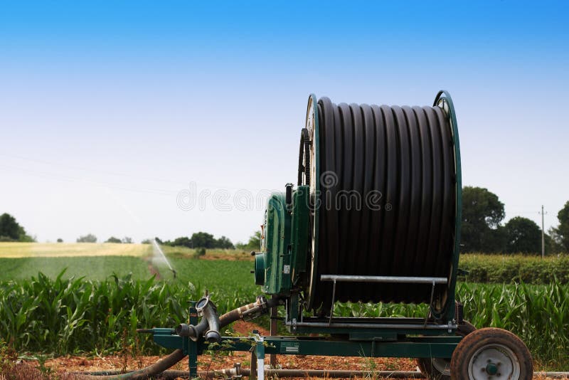 Farmland irrigation stock image. Image of plants, trees - 21395505