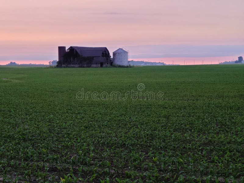 Farmland in Ohio stock image. Image of lawn, nature - 258300449