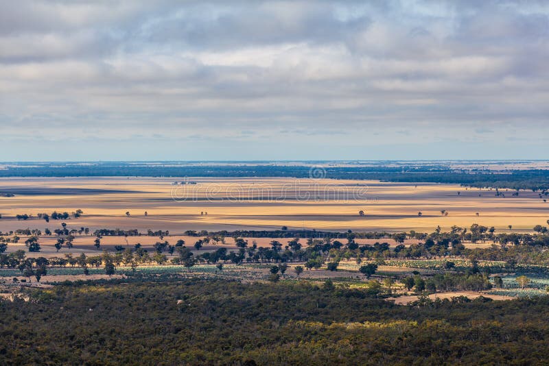 Farmlands in Australian Countryside. Stock Photo - Image of field ...