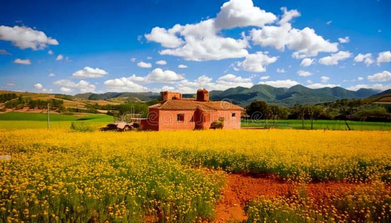 Farmstead Harmony - Vibrant Clay Figures in Pixel Style Stock Image ...