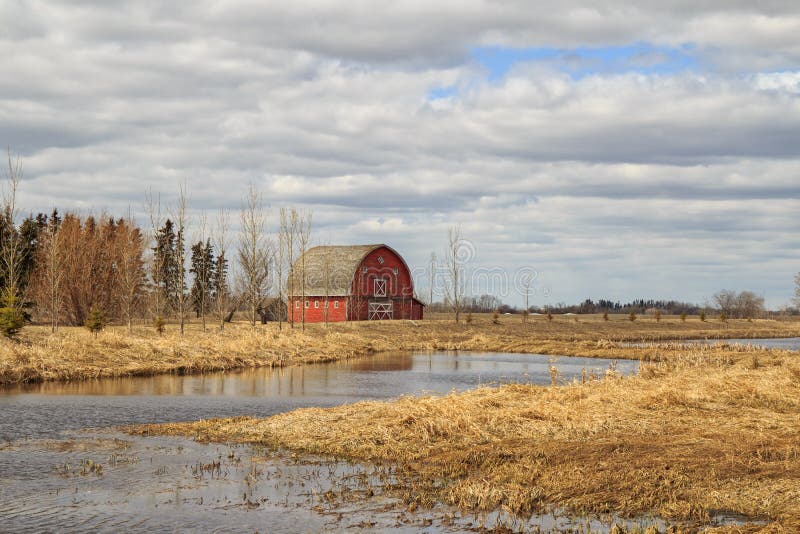 Farmyard landscape stock photo. Image of farmyard, stream - 40508880