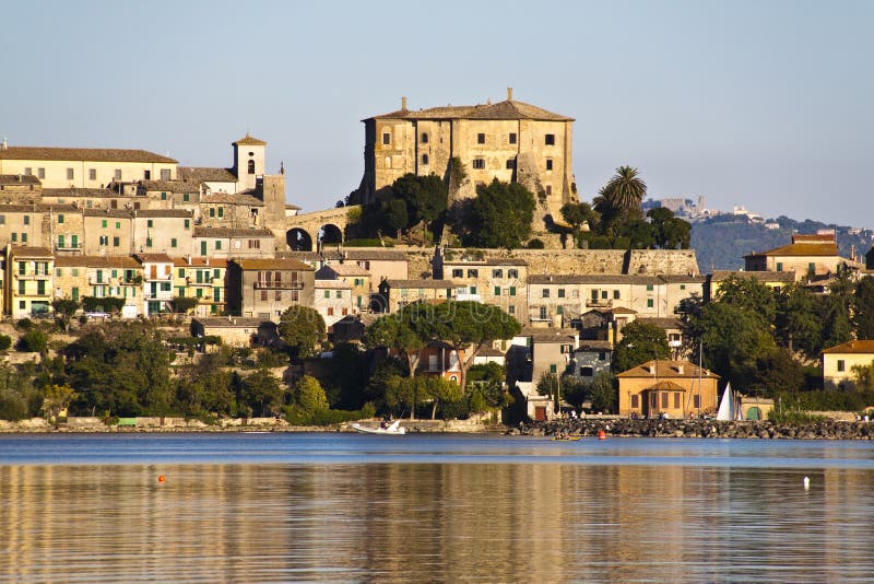 Farnese Castle in Capodimonte - Bolsena Italy Stock Photo - Image of ...