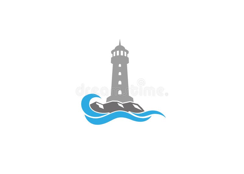 Faro Creativo Logo Vector Design Illustration Ilustración del Vector ...