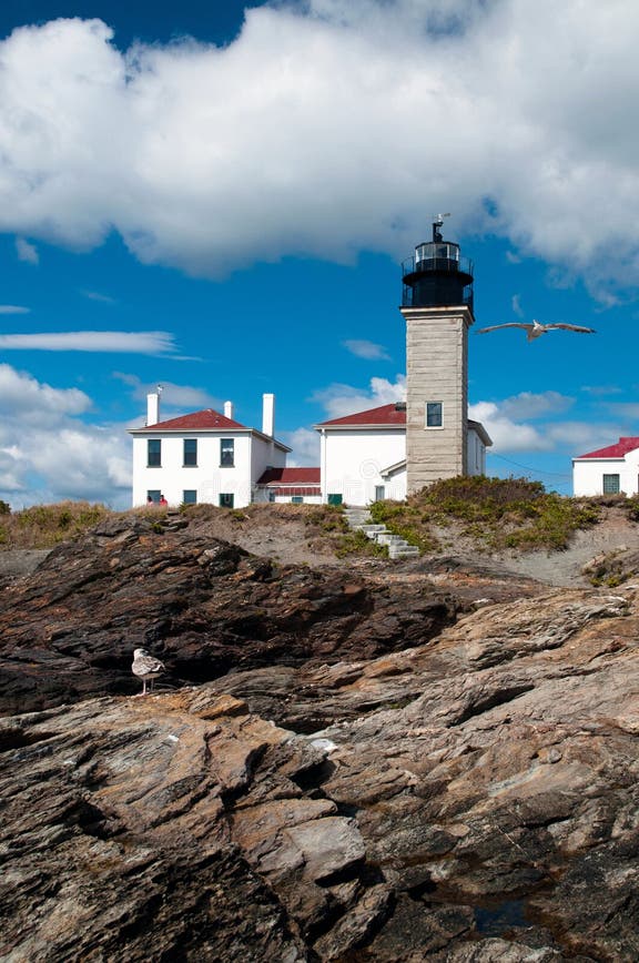 Faro De Beavertail De Rhode Island Foto de archivo - Imagen de costa ...