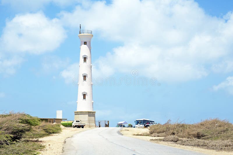 Faro De California En La Isla De Aruba Foto de archivo - Imagen de ...