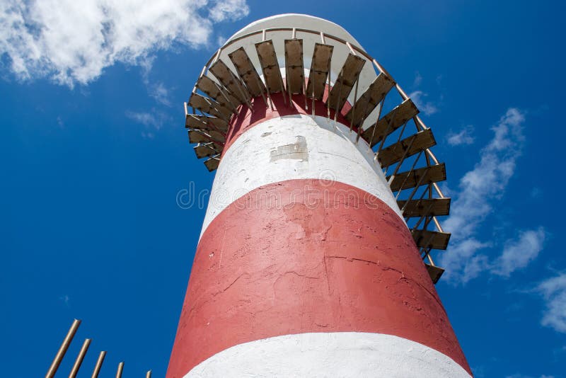 Faro De Cancun En Quintana Roo Imagen de archivo - Imagen de nubes ...