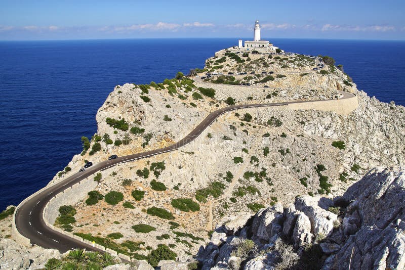 Faro Cap De Formentor En Las Islas Baleares Españolas De Mallorca Foto ...
