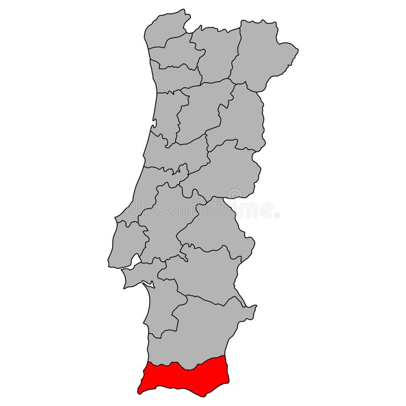 Faro De Portugal Forma De Mapa De Viajes Web Plano Concepto Icono De ...