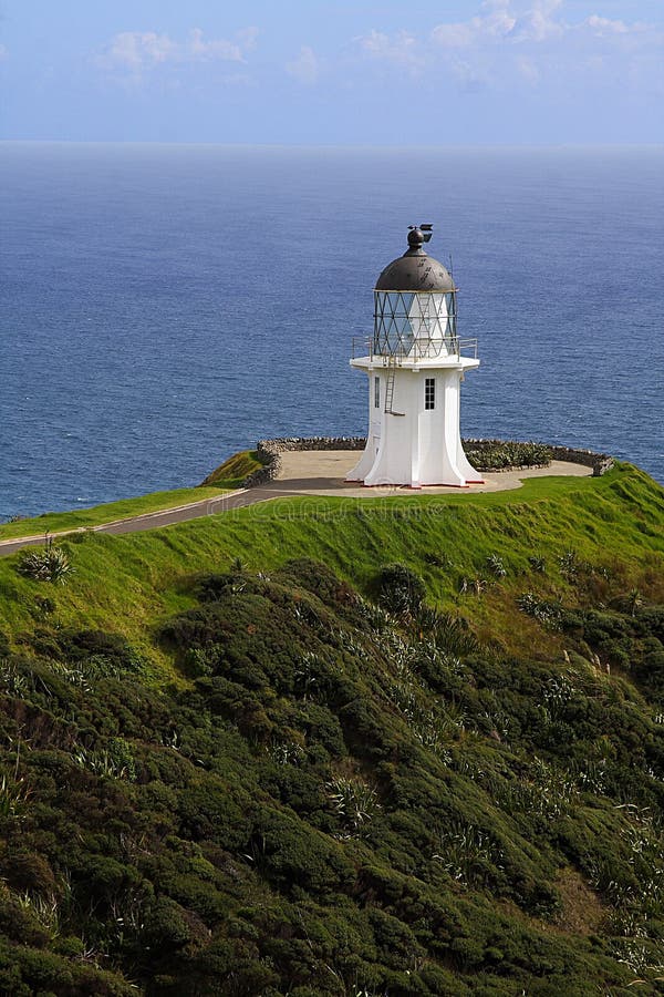 Faro del cabo Reinga imagen de archivo. Imagen de cabo - 29192761