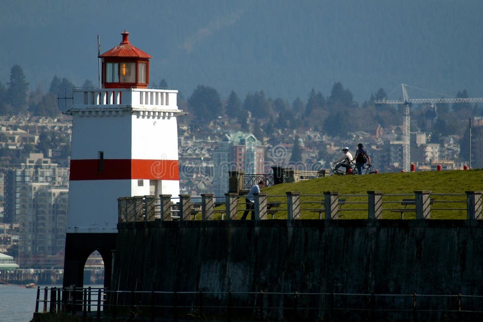 Faro Del Parque De Stanley - Vancouver a.C. Foto editorial - Imagen de ...