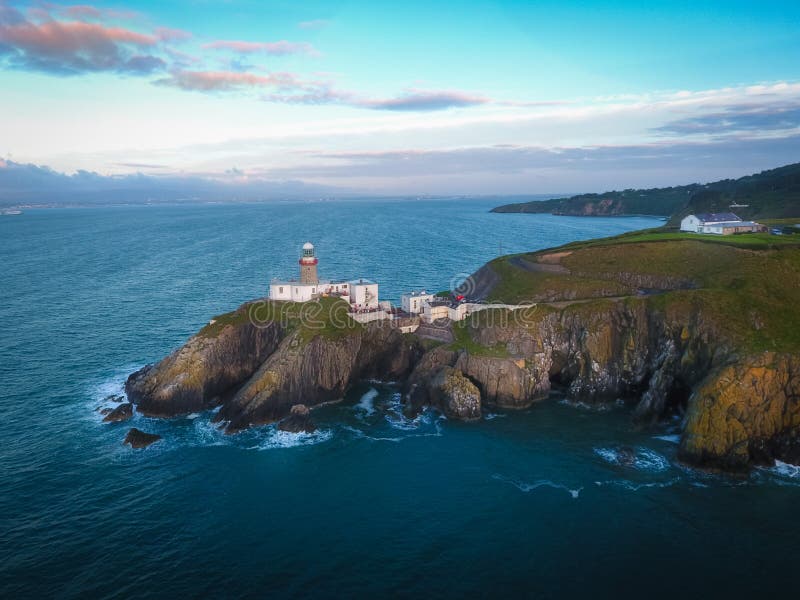 Faro Di Baily Howth L'irlanda Fotografia Stock - Immagine di drammatico ...