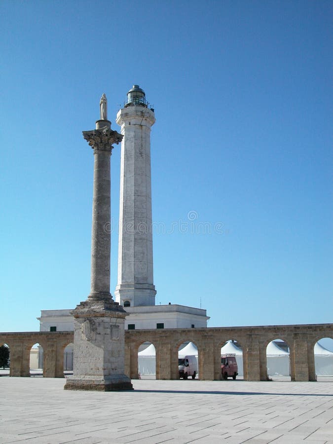 Faro En Santa Maria Di Leuca, Italia Foto de archivo - Imagen de faro ...