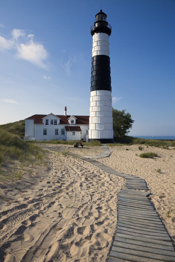 Faro Grande De La Punta Del Sable Imagen de archivo - Imagen de paisaje ...