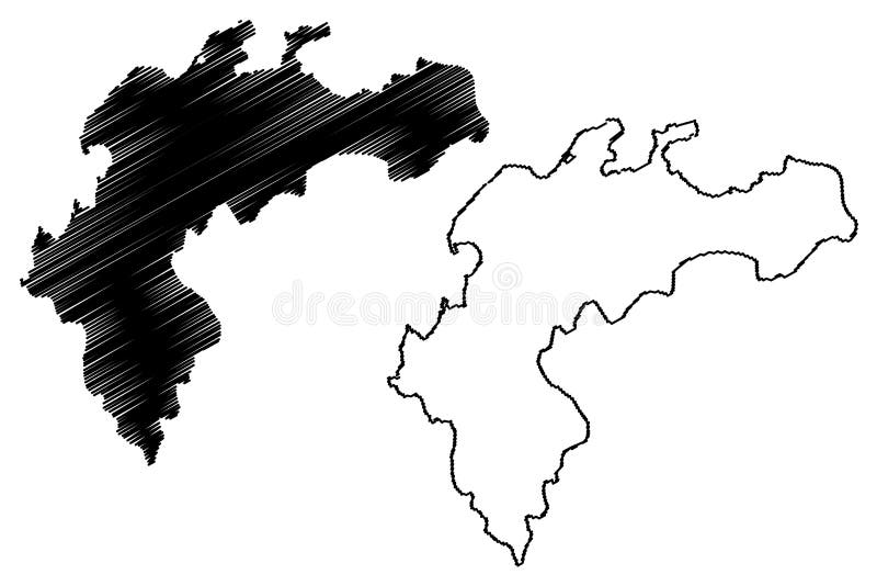 Faro Island Kingdom of Sweden Map Vector Illustration, Scribble Sketch ...