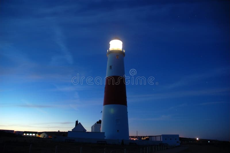 Faro Nightscene imagen de archivo. Imagen de puerto, faro - 1159801