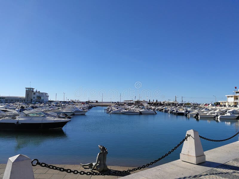 Faro, Portugal, December 17, 2017: View of Faro Pier in Portugal ...