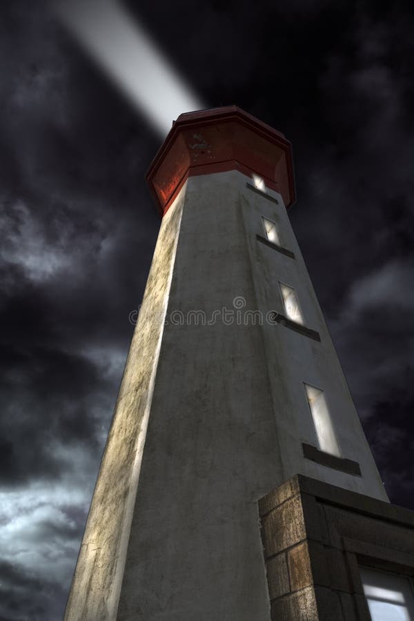 Faro in tempesta immagine stock. Immagine di avvenimenti - 30356017