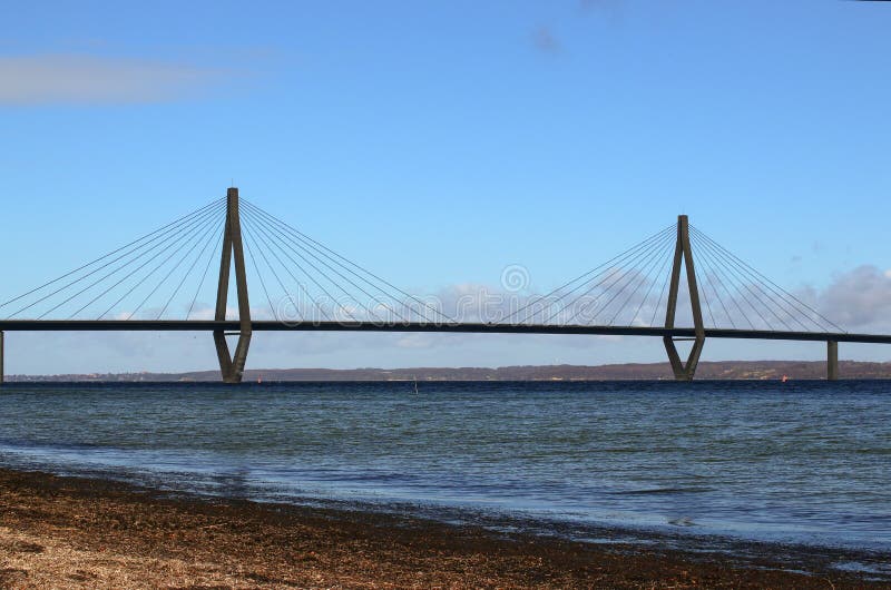 The Faroe Bridge. the Two Road Bridge Connect the Islands of Falster ...